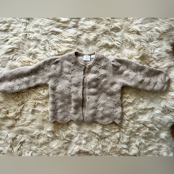 Zara | Shirts & Tops | Zara Open Knit Jacket 824months | Poshmark